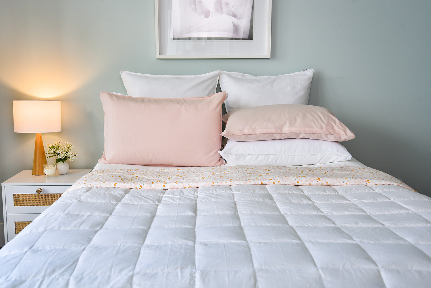 Linen Pillowcase - Alpine White – Eiderdown Australia