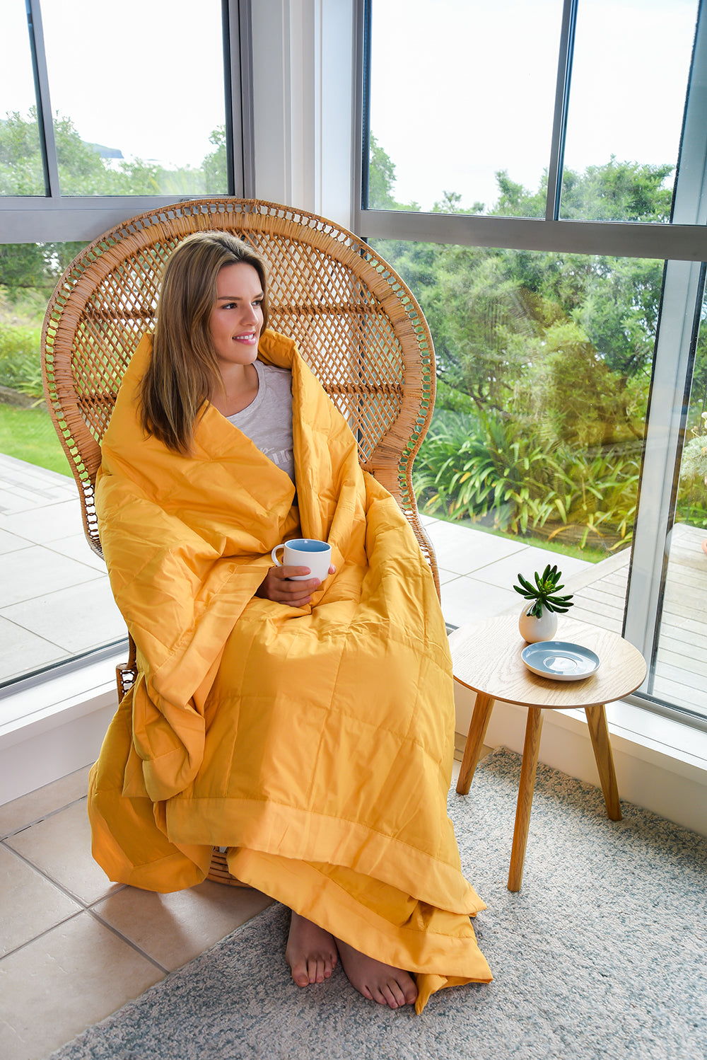 Goose Down Blanket - Autumn Gold – Eiderdown Australia