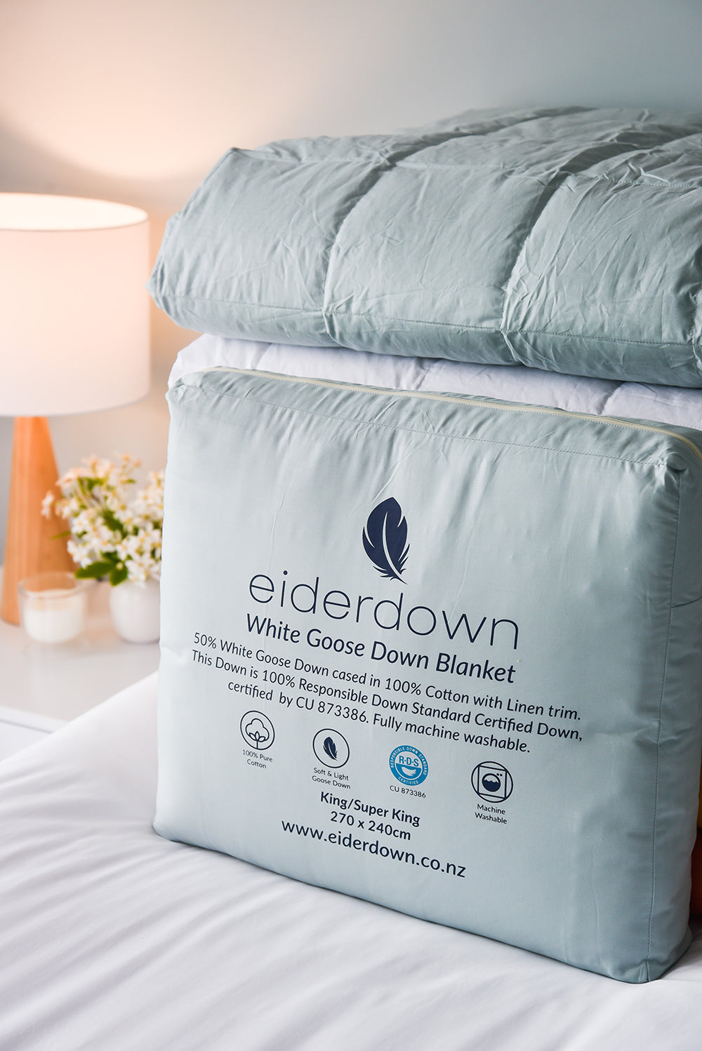 Goose Down Blanket - Glacial Lakes – Eiderdown Australia